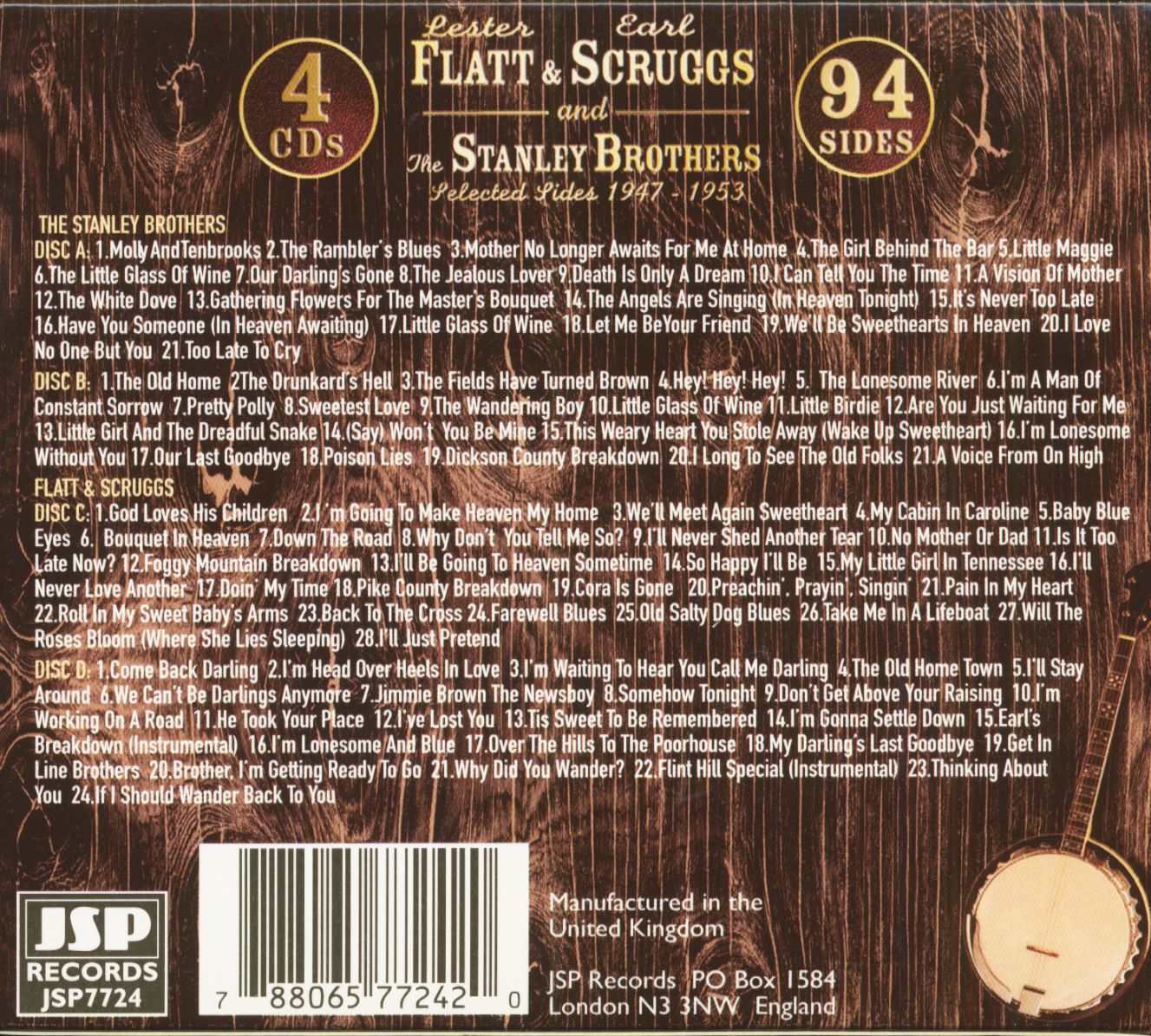 Various Cd The Very Best Of Bluegrass Selected Sides 1947 1953 4 Cd