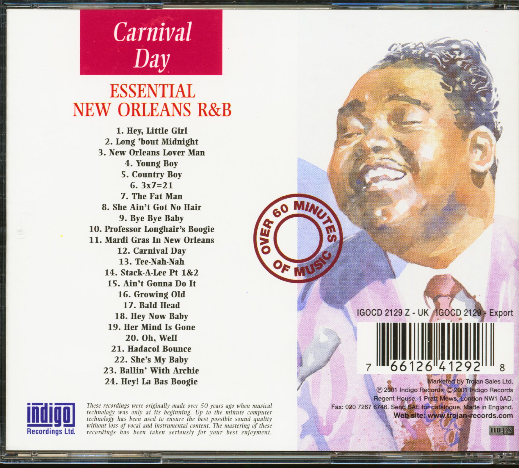 Various CD: Carnival Day - Essential New Orleans R&B (CD) - Bear Family ...