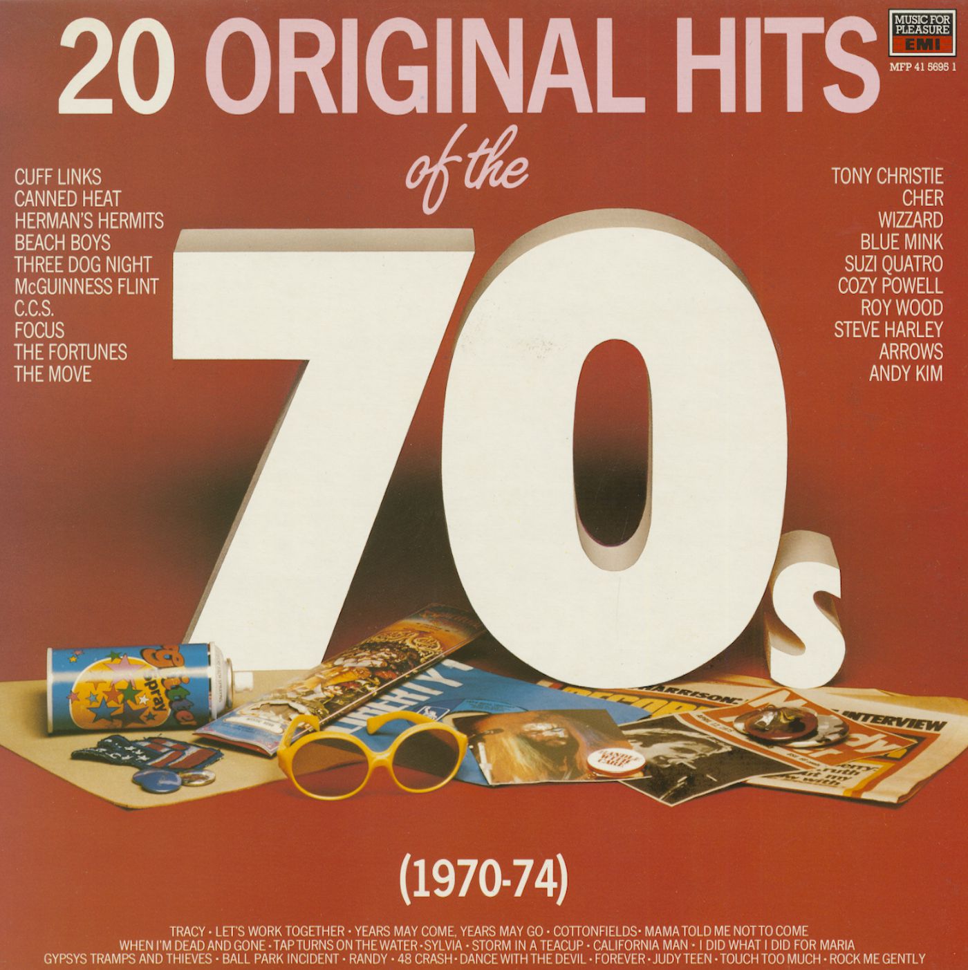 Various LP 20 Original Hits Of The 70s 1970 74 LP Bear Family