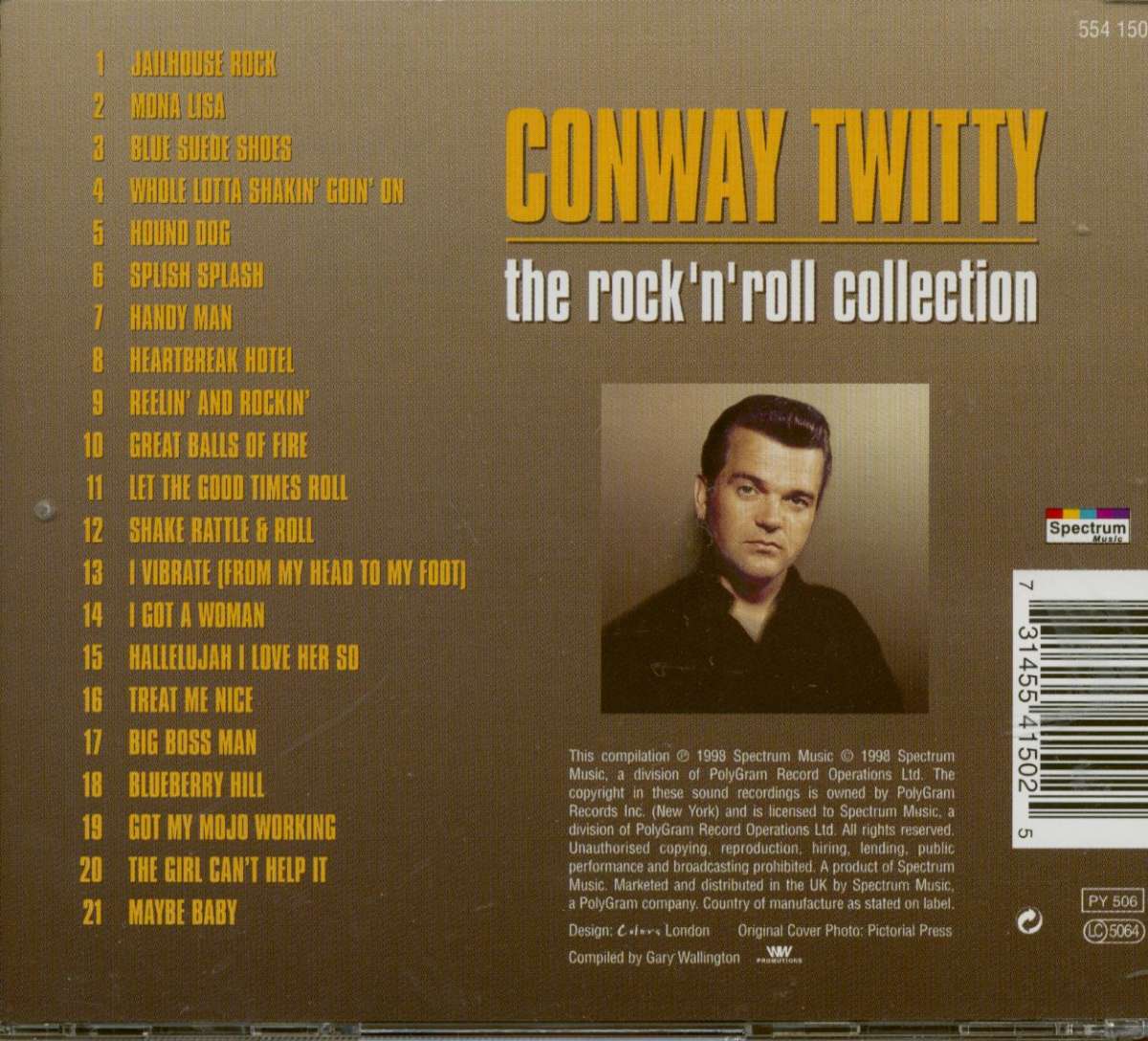 Conway Twitty CD: The Rock & Roll Collection (CD) - Bear Family Records Conway Twitty CD: The Rock & Roll Collection (CD) - Bear Family Records