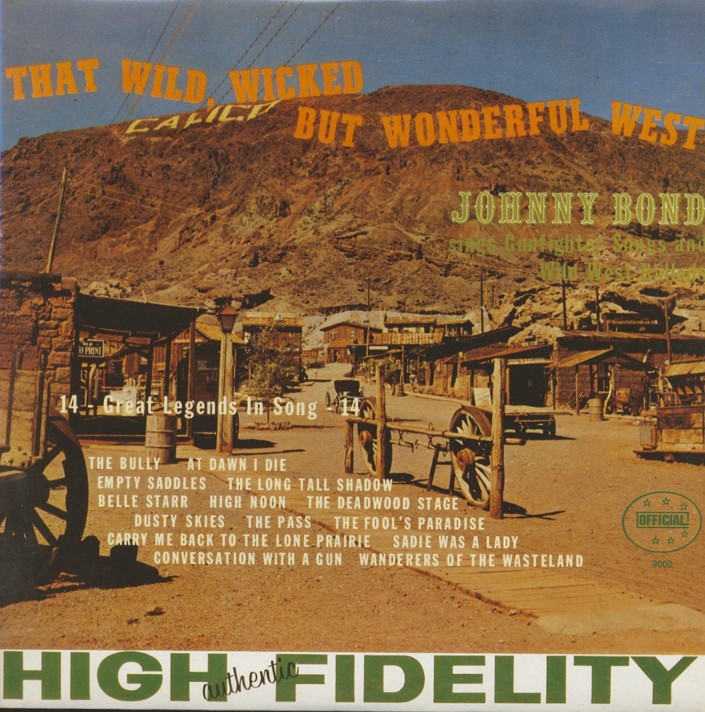 Johnny Bond LP: That Wild, Wicked But Wonderful West (LP) - Bear Family ...