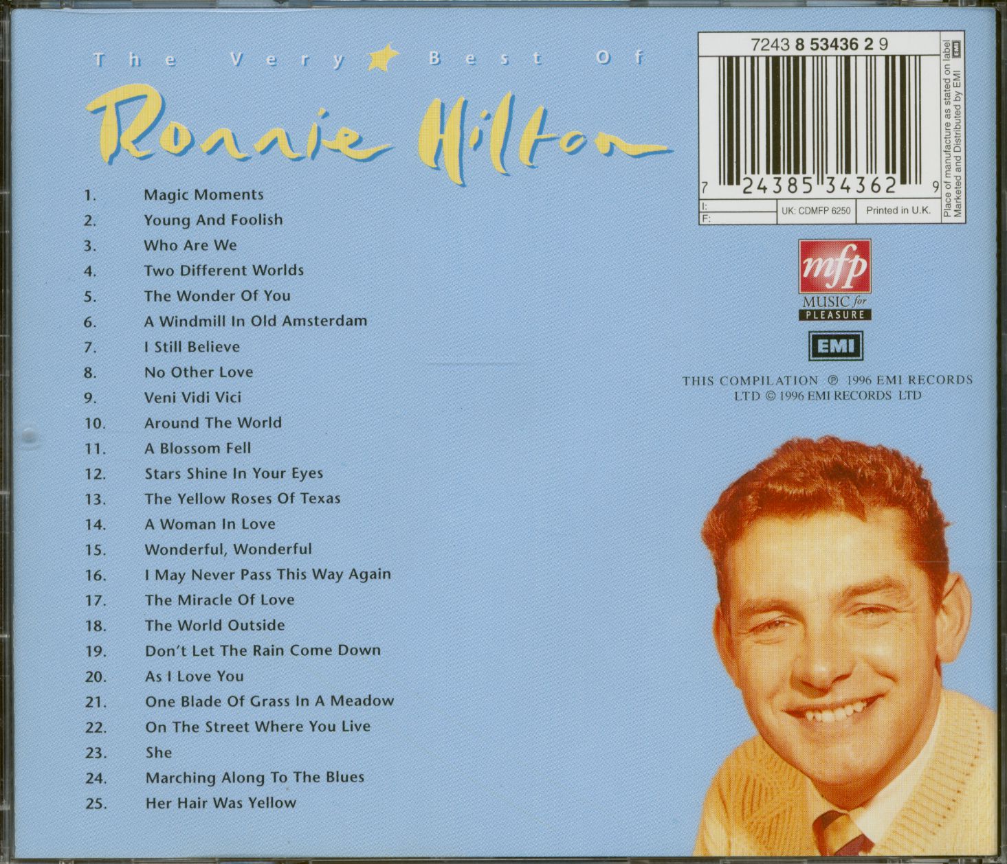 Ronnie Hilton CD: Very Best Of (CD) - Bear Family Records
